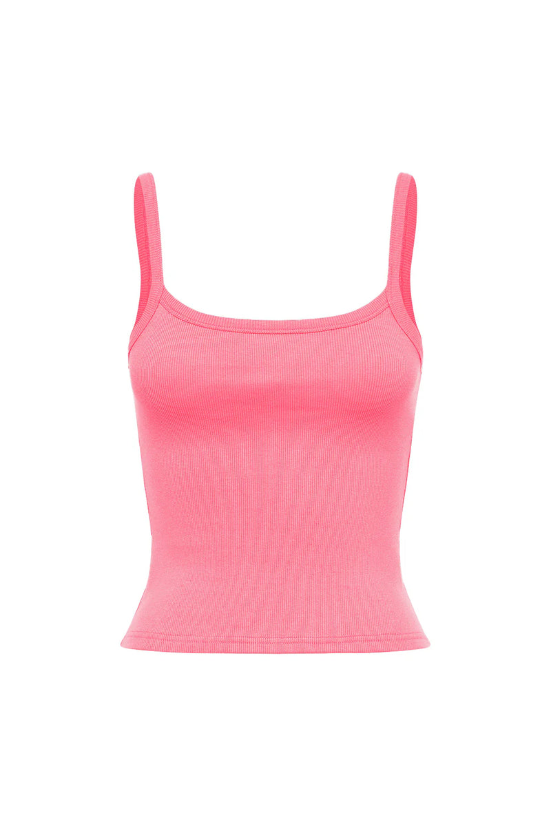 Olga Joan Ribbed Singlet - Rosa Rosa – Vivid in Bellingen