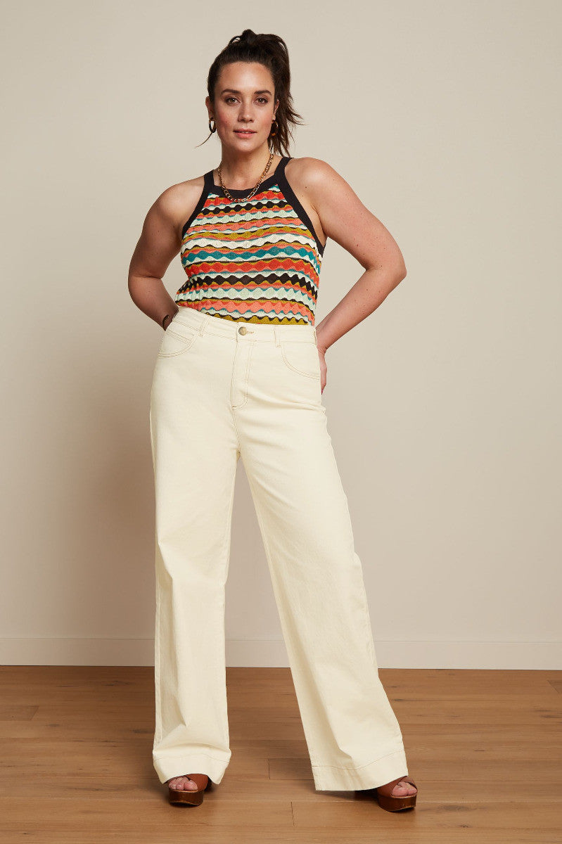 King Louie Marcie Pants Safari Denim Ivory – Vivid in Bellingen