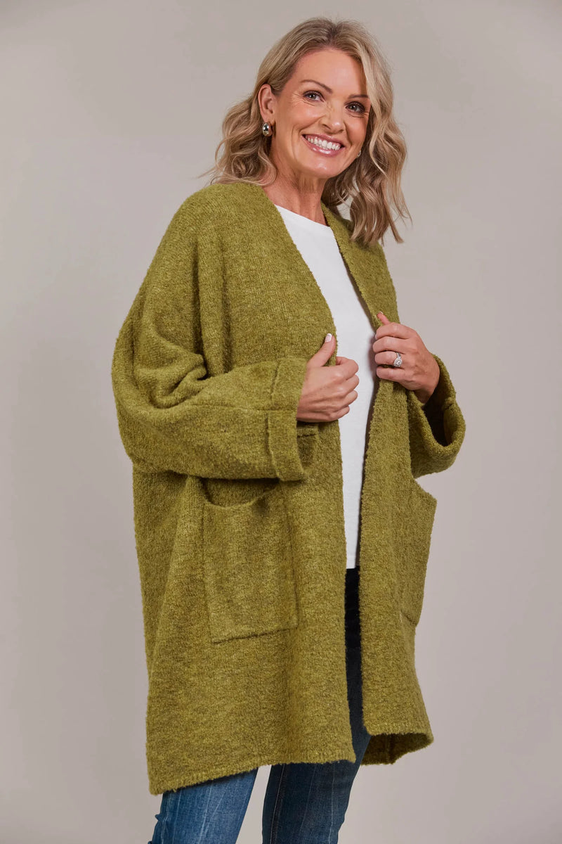 Eb & Ive Folie Relaxed Cardigan - Chartreuse – Vivid in Bellingen