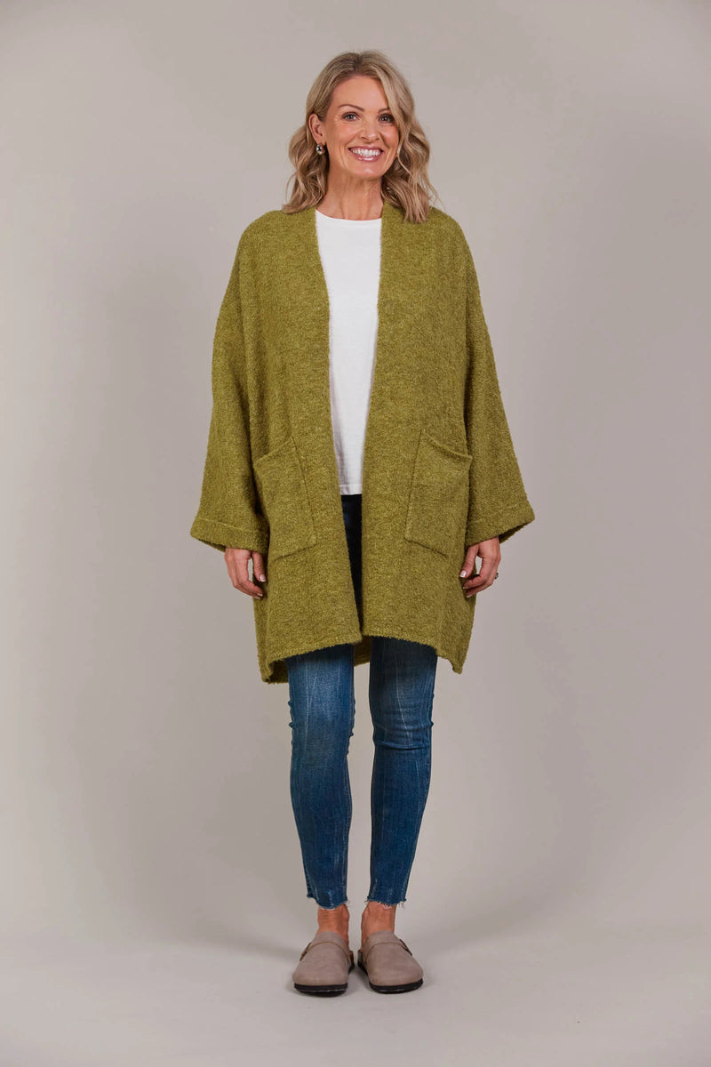 Eb & Ive Folie Relaxed Cardigan - Chartreuse – Vivid in Bellingen