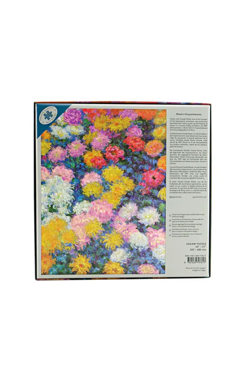 Paperblanks Jigsaw Puzzle 1000 pcs - Monet's Chrysanthemums – Vivid in ...
