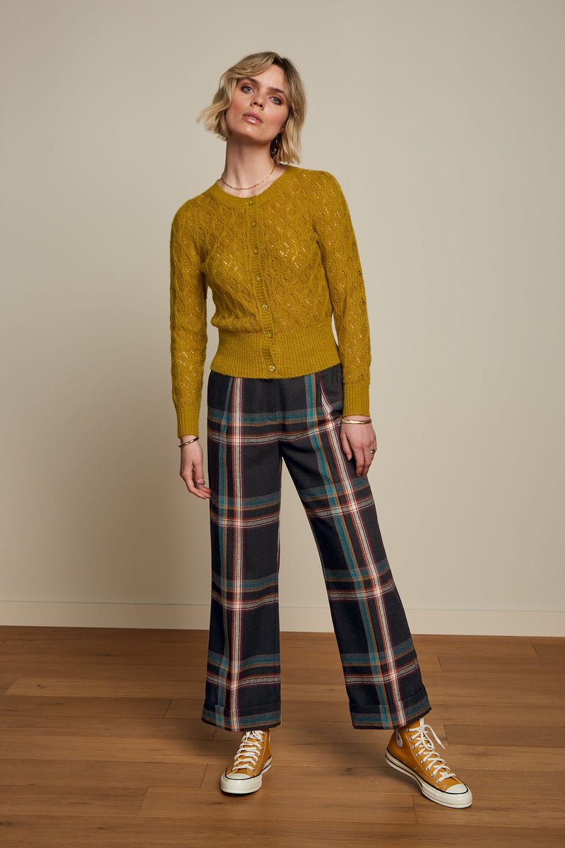 King Louie Celia Pants Sera Check - Black – Vivid in Bellingen