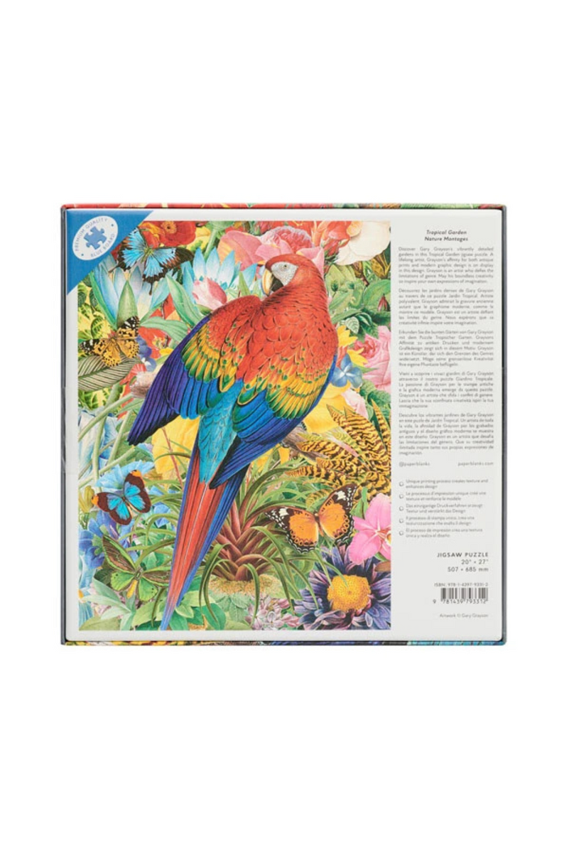 Paperblanks Jigsaw Puzzle 1000 pcs - Tropical Garden Nature Montages ...