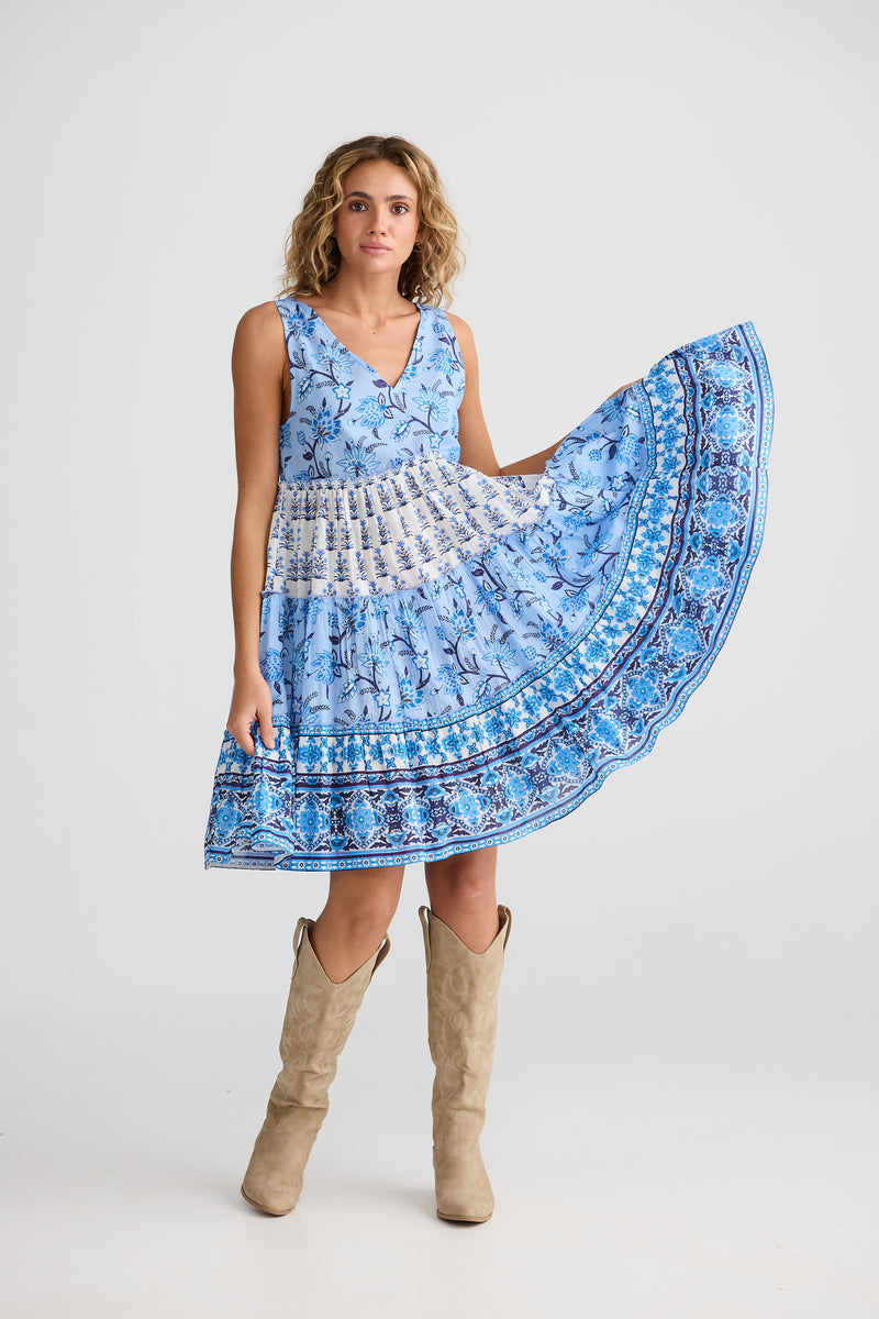 Talisman Lucky Charm Dress - Blueberry Fields – Vivid in Bellingen
