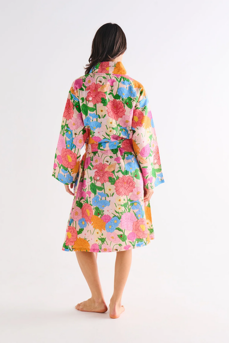 Kip & Co Follow the Sun Linen Robe – Vivid in Bellingen